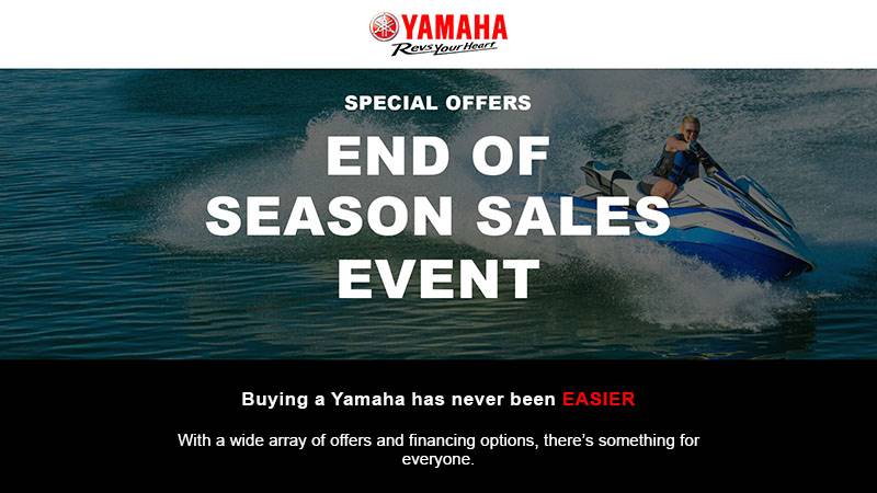 Yamaha WaveRunners End of Season Sales Event - The Watercraft Journal ...