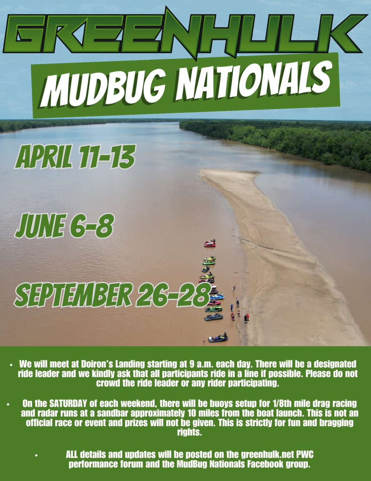 Greenhulk.net Announces 2024 Event Calendar Dates - The Watercraft ...